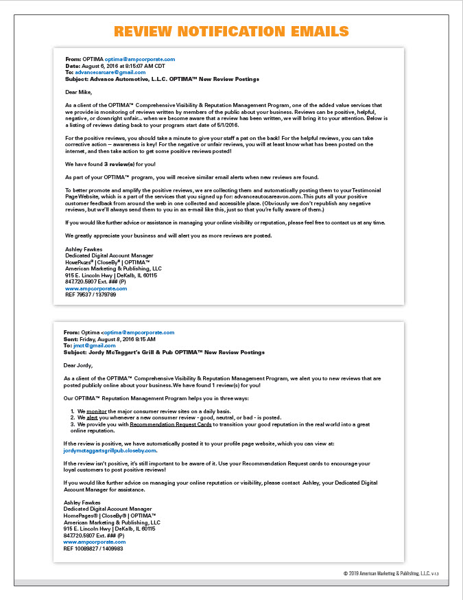 Reputation Management | Online With OPTIMA™