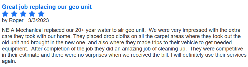 NEIA Mechanical | Online With OPTIMA™